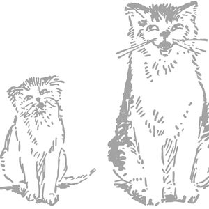 City of Cats for Coloring Vintage Digital Bundle Download Hand Drawn ...