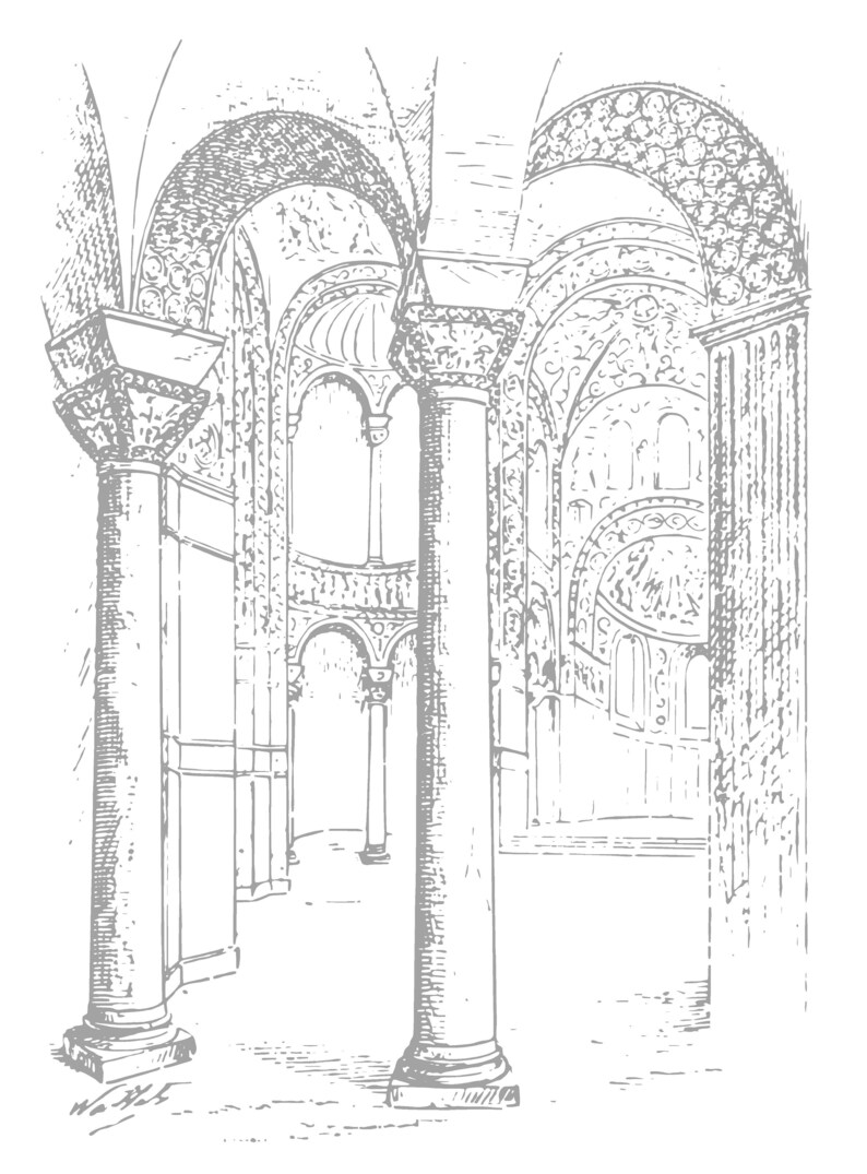 Roman Architecture for Coloring Vintage Digital Download Hand Drawn ...