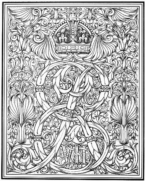 Writing and Lettering for Coloring Vintage Digital Download Hand Drawn ...