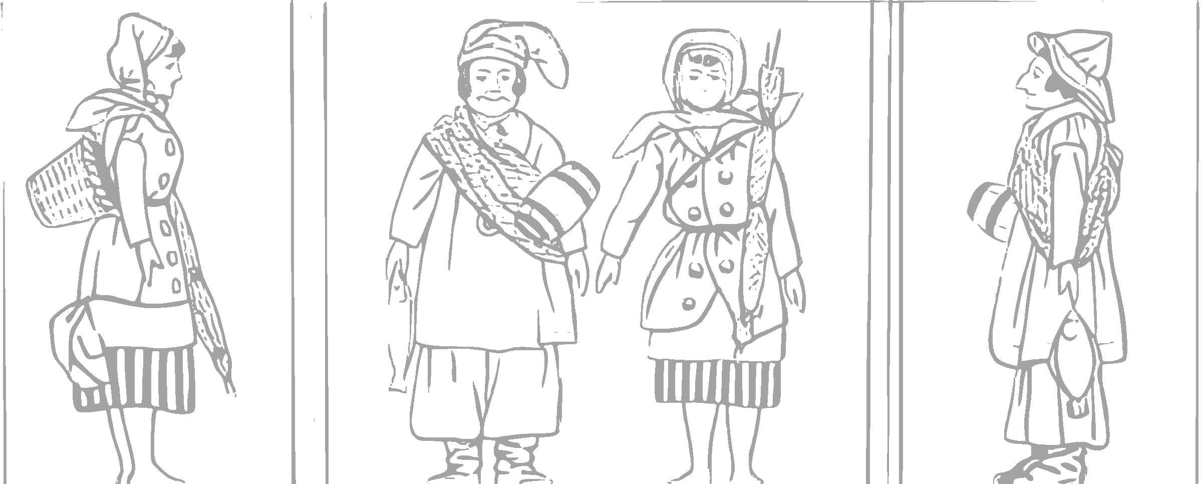 Classic Illustrations for Coloring Vintage Digital Download Hand Drawn ...