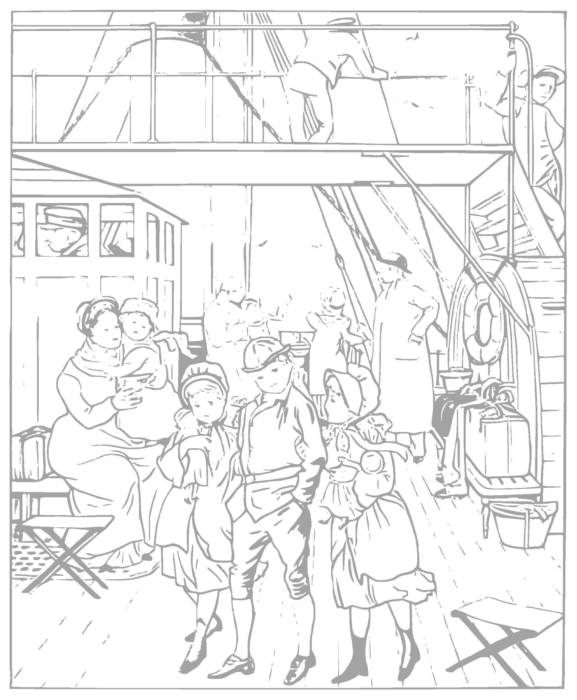 Classic Illustrations for Coloring Vintage Digital Download Hand Drawn ...