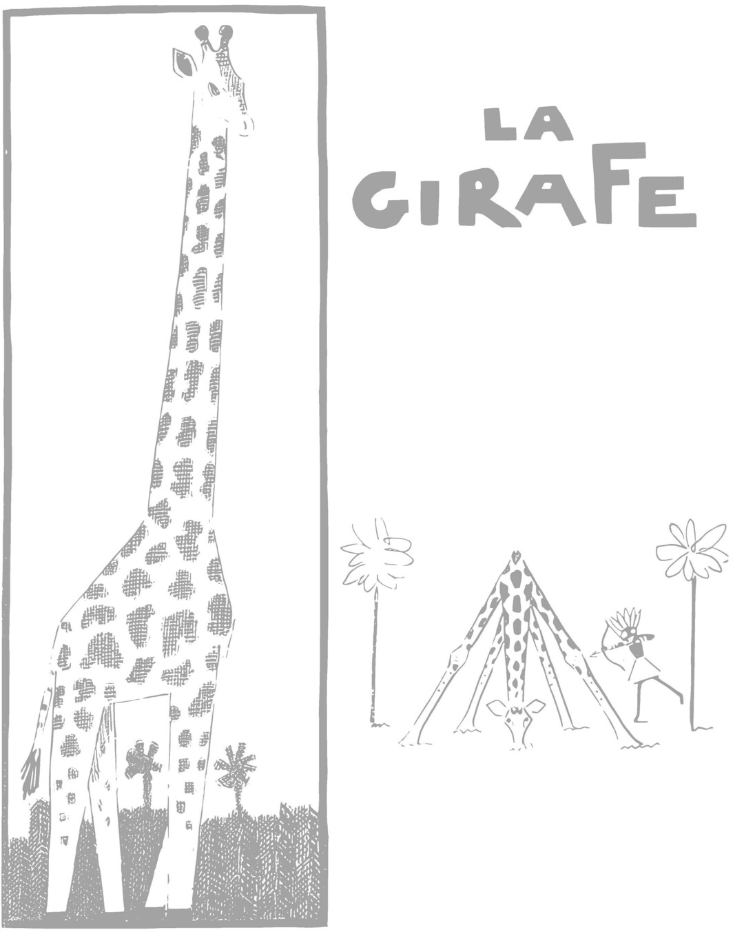 Vintage French Animals Coloring Book, Hand-drawn Illustrations (digital ...