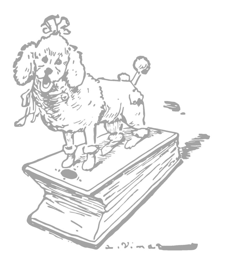 Circus Dogs for Coloring Vintage Digital Bundle Download Hand Drawn ...