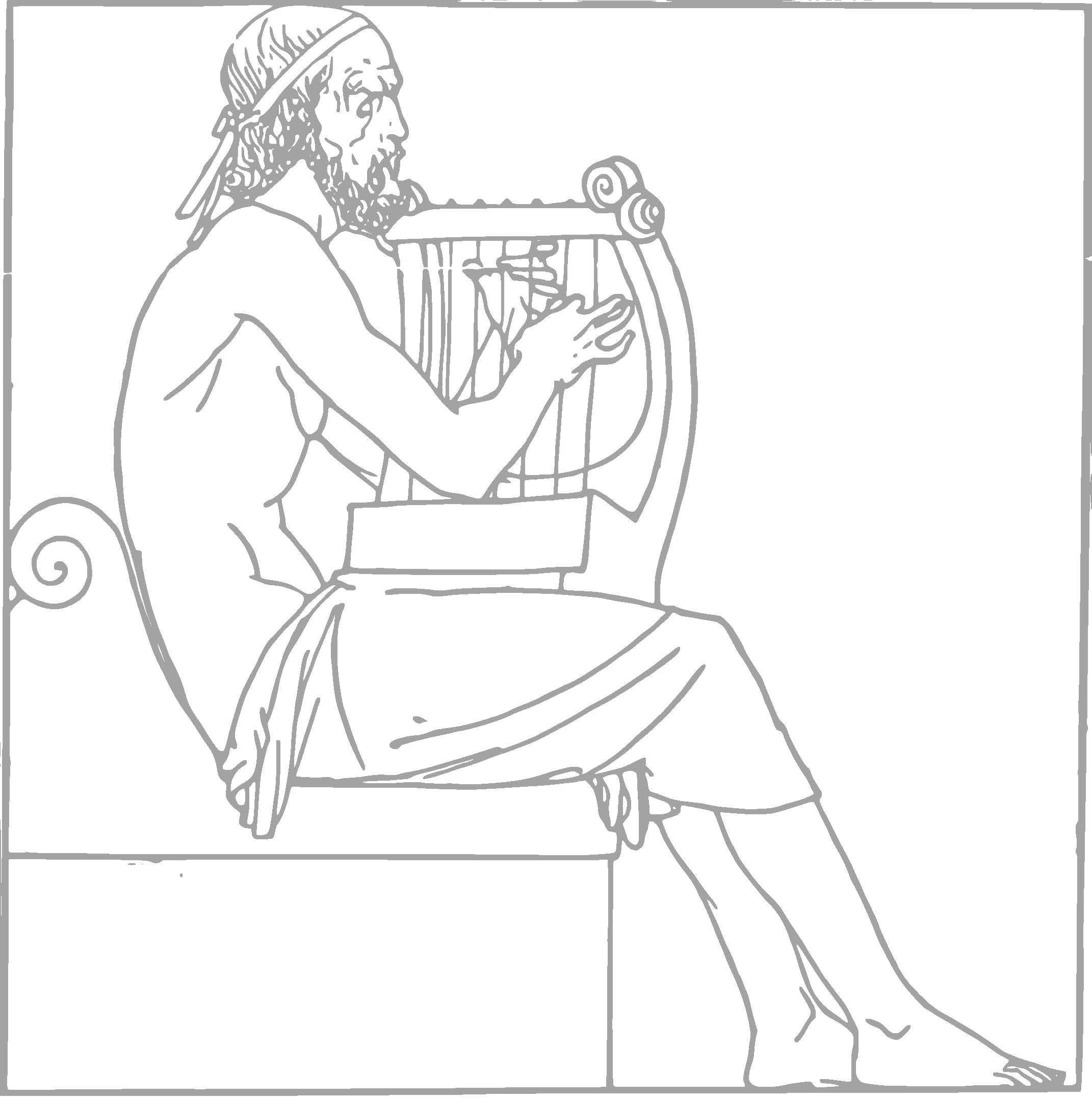 Odysseus for Coloring Vintage Digital Bundle Download Hand Drawn ...