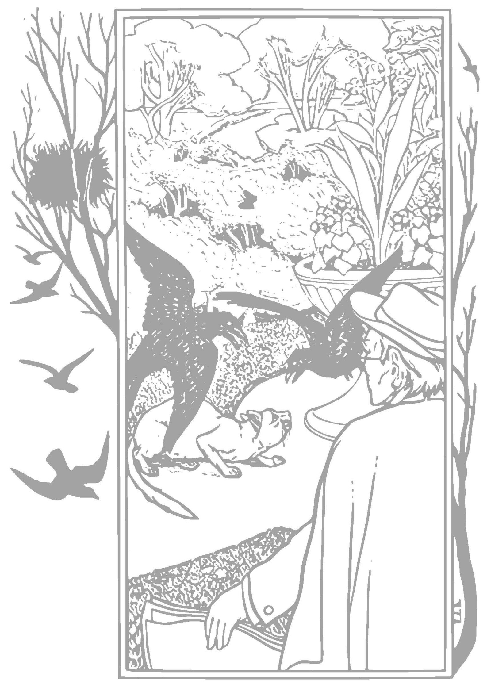 Glorious Scenes for Coloring Vintage Digital Bundle Download Hand Drawn ...
