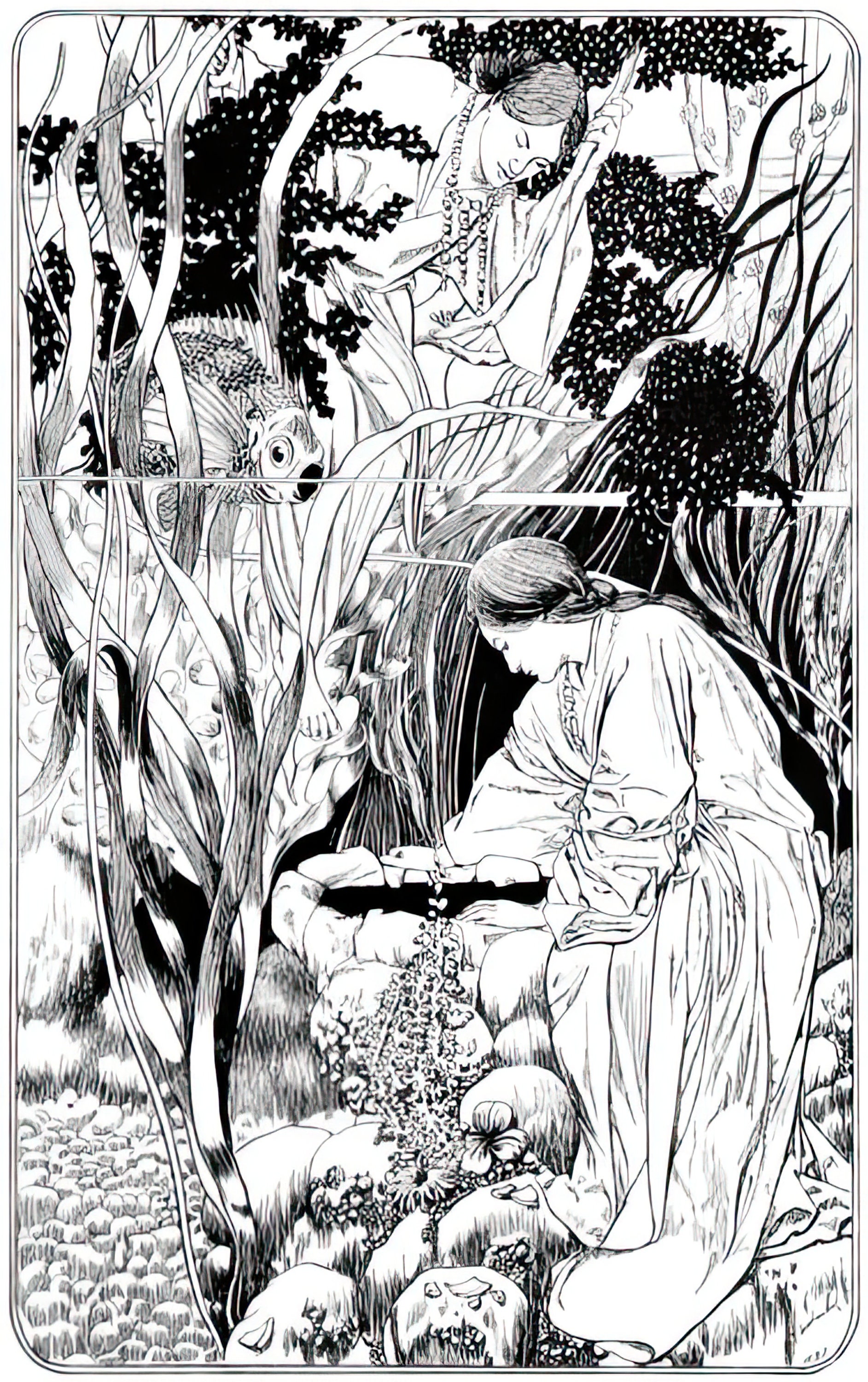 Eastern Legends for Coloring Vintage Digital Download Hand - Etsy