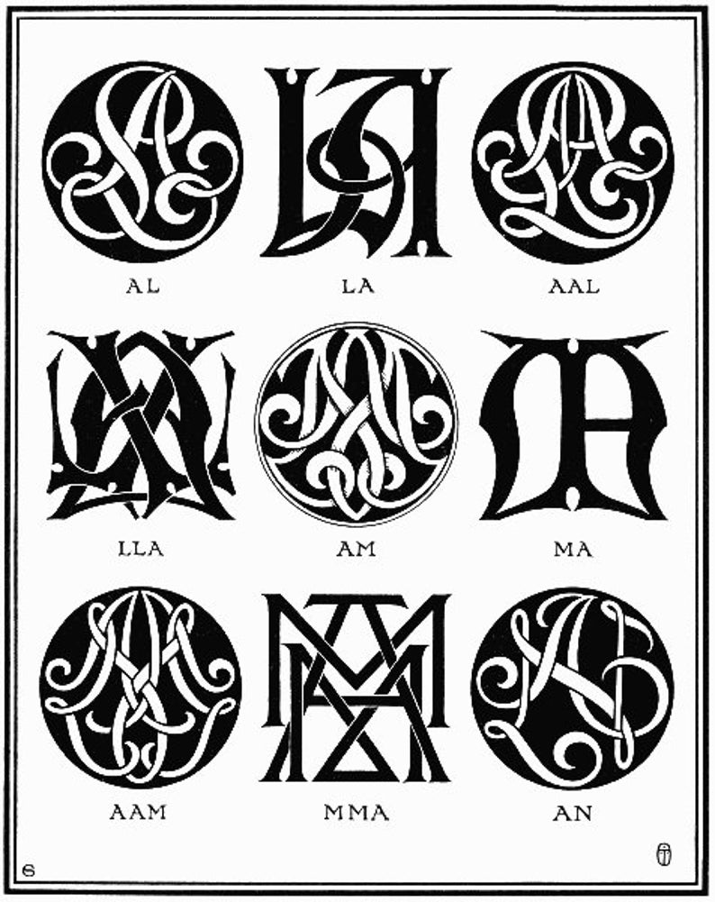 Writing and Lettering for Coloring Vintage Digital Download Hand Drawn ...