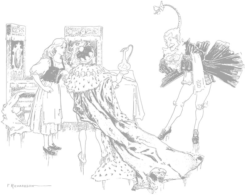 Vintage Fairy Coloring Pages: Hand-drawn Fantasy Illustrations (digital ...