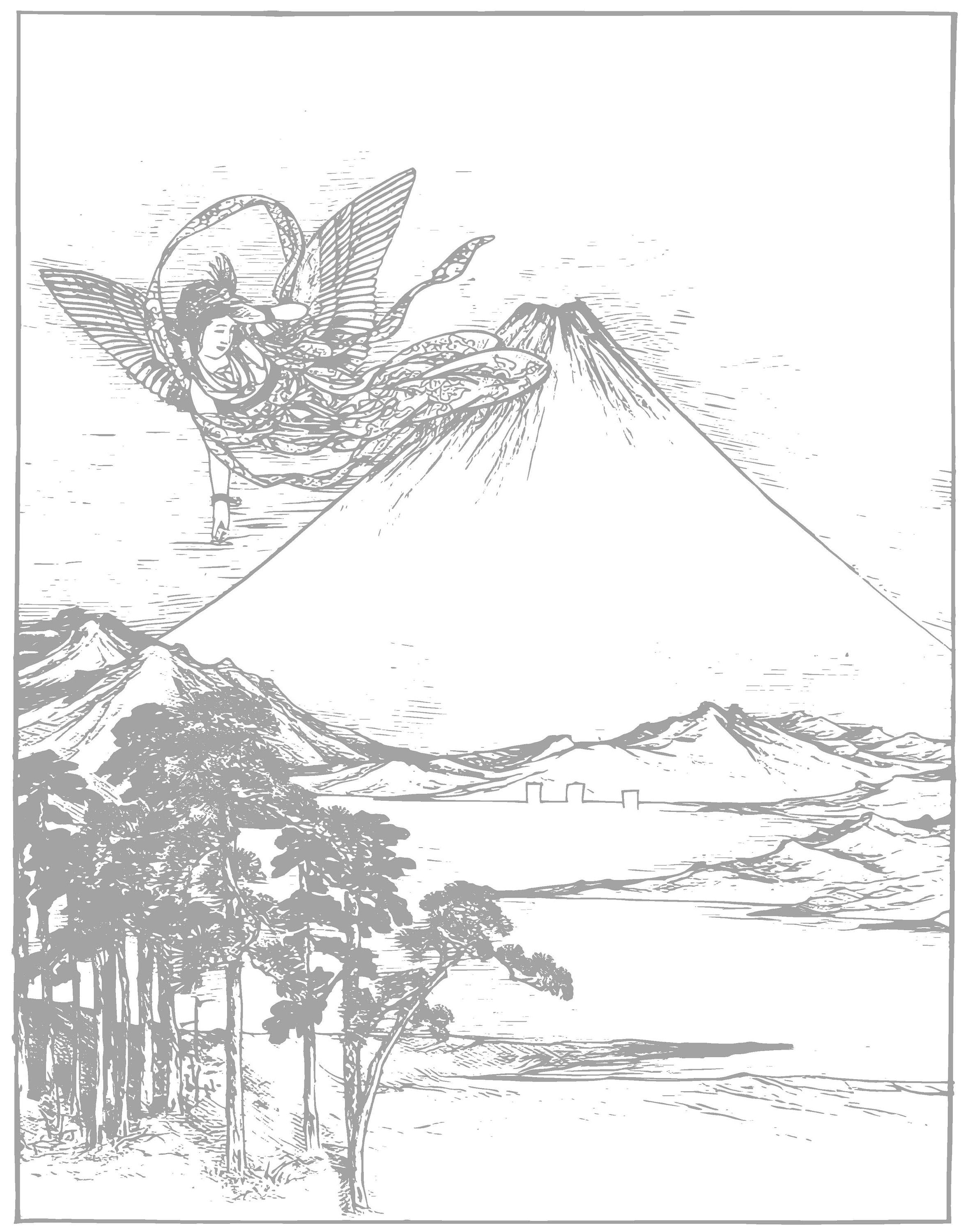 Japanese Fables for Coloring Vintage Pictures Classic Digital Download ...