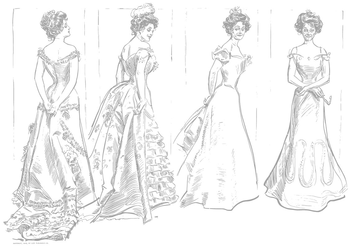 19th Century Living for Coloring Vintage Digital Download Hand Drawn ...