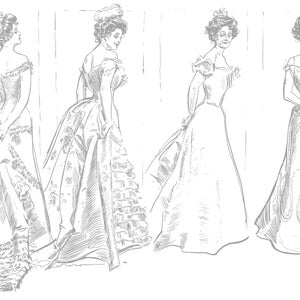 19th Century Living for Coloring Vintage Digital Download Hand Drawn ...