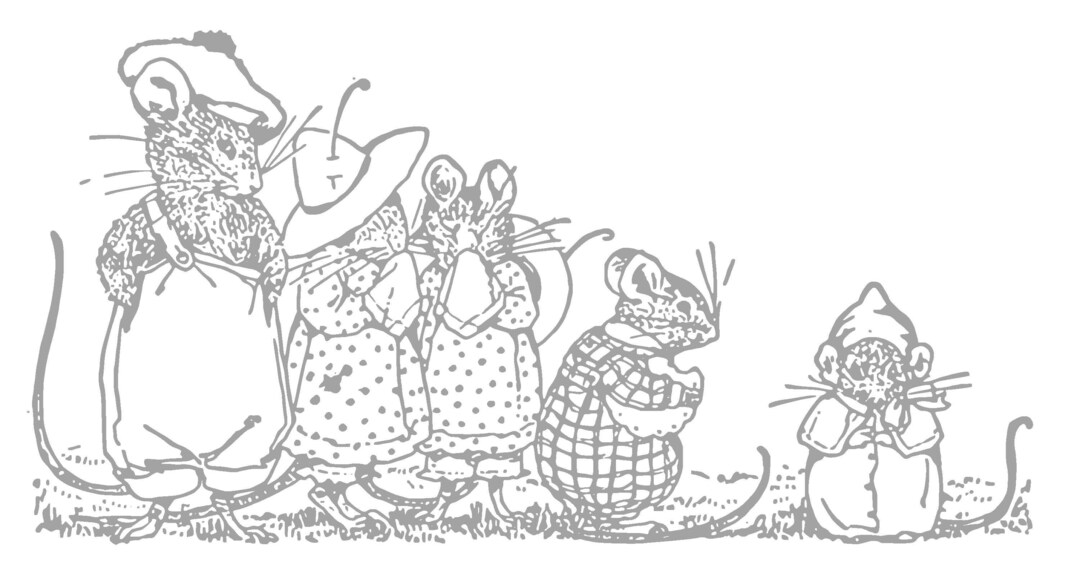 Mouse Story for Coloring Vintage Digital Bundle Download Hand Drawn ...