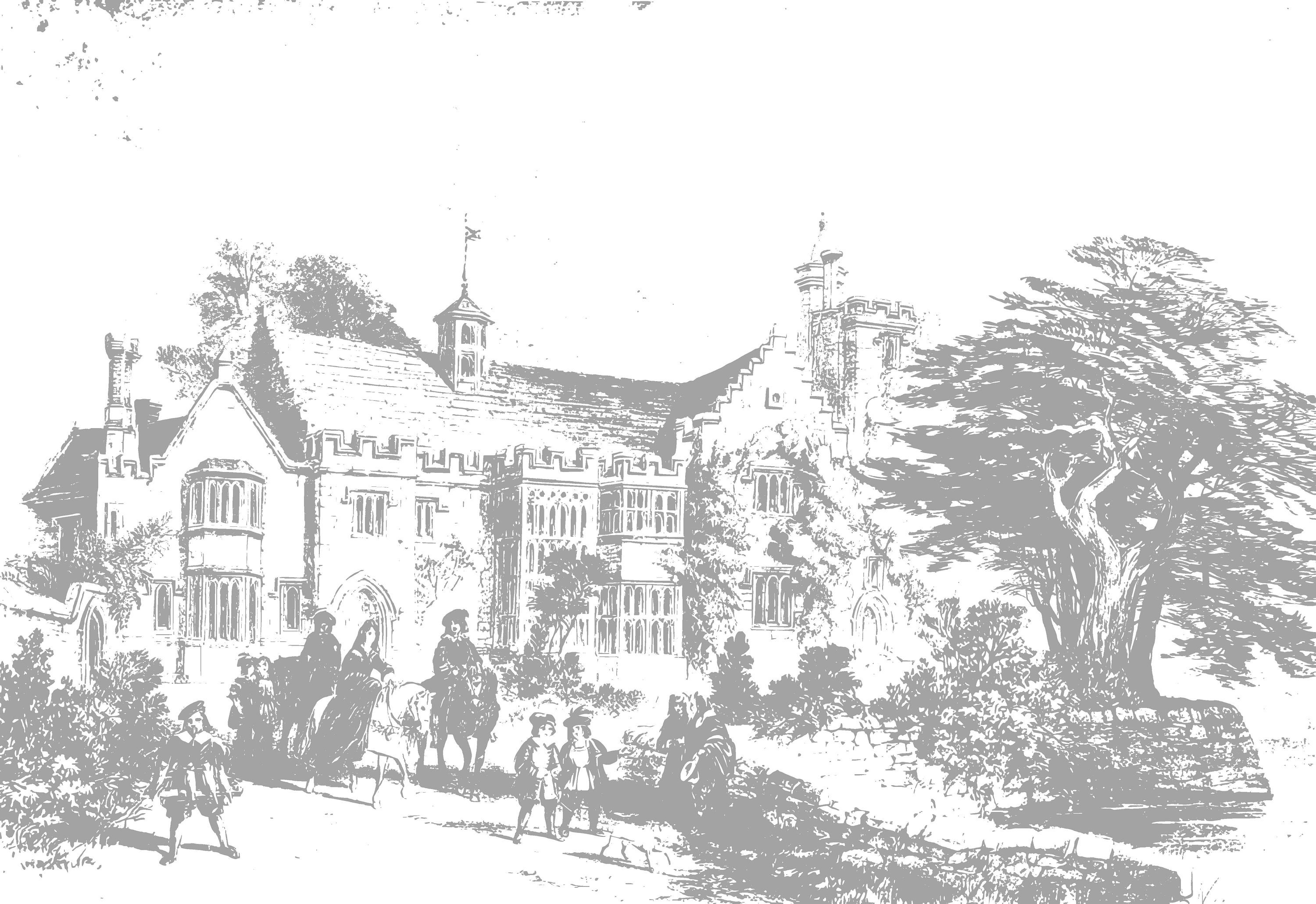 Old English Manors for Coloring Vintage Digital Download Hand - Etsy