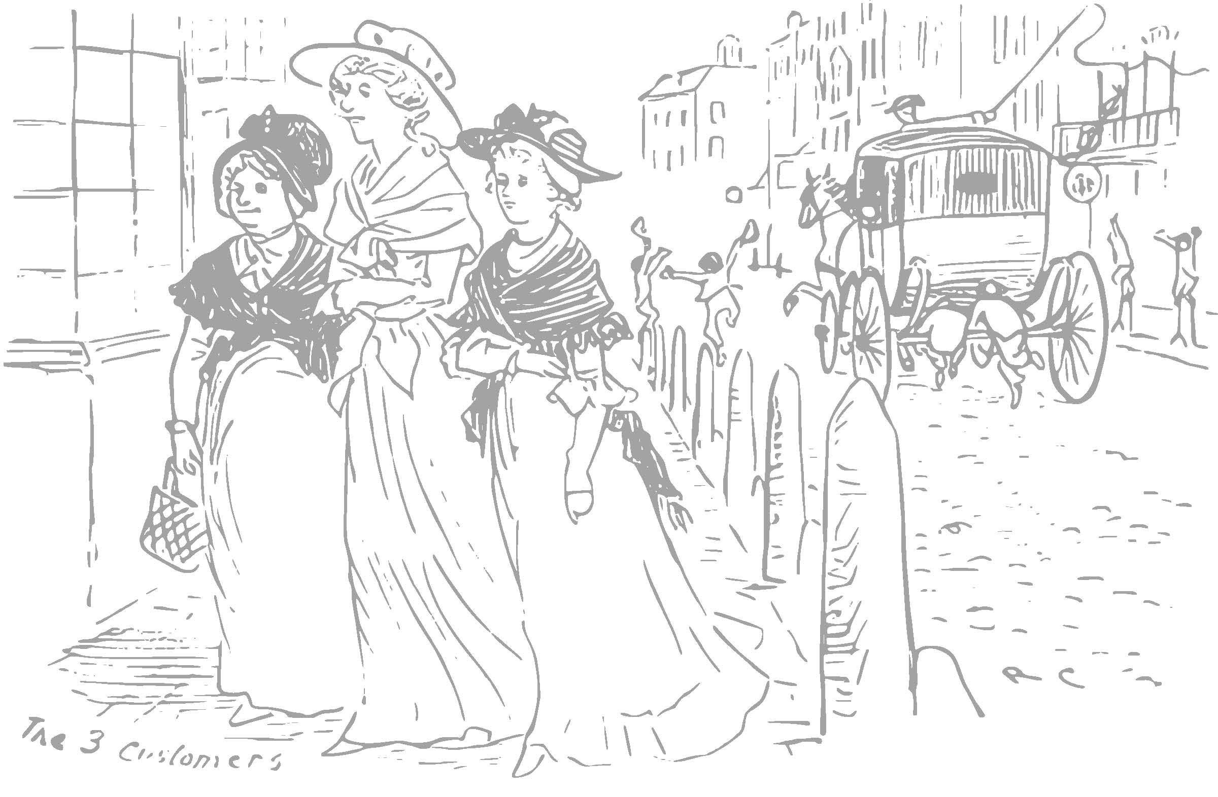 1800s for Coloring Vintage Digital Bundle Download Hand Drawn Children ...