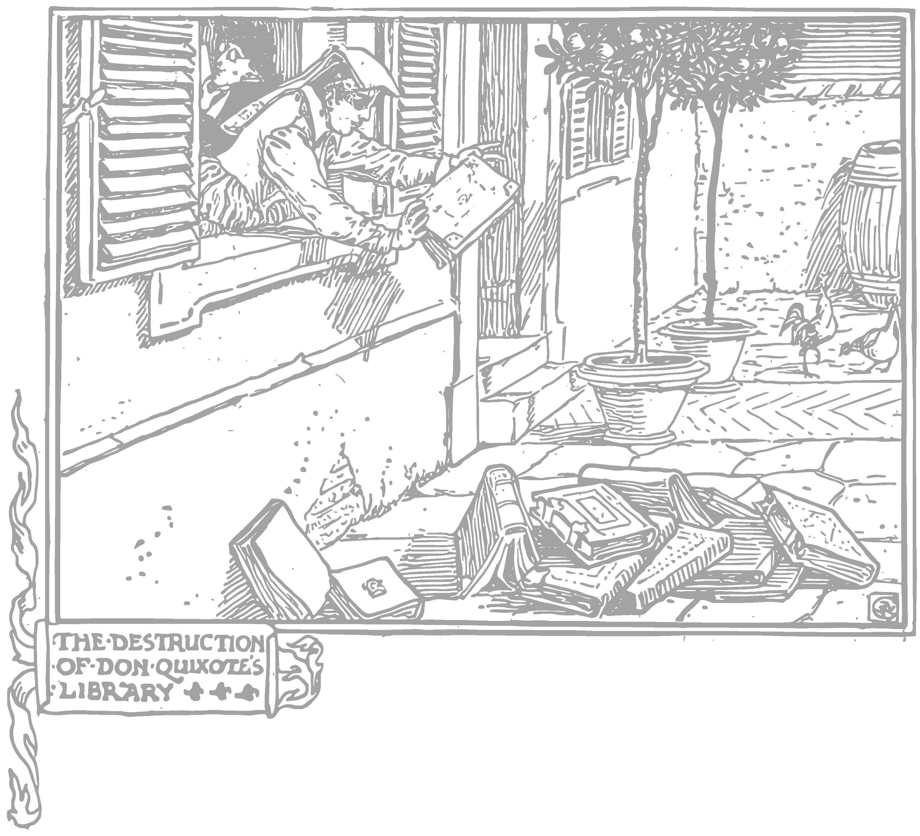 Don Quixote for Coloring Vintage Digital Bundle Download Hand Drawn ...