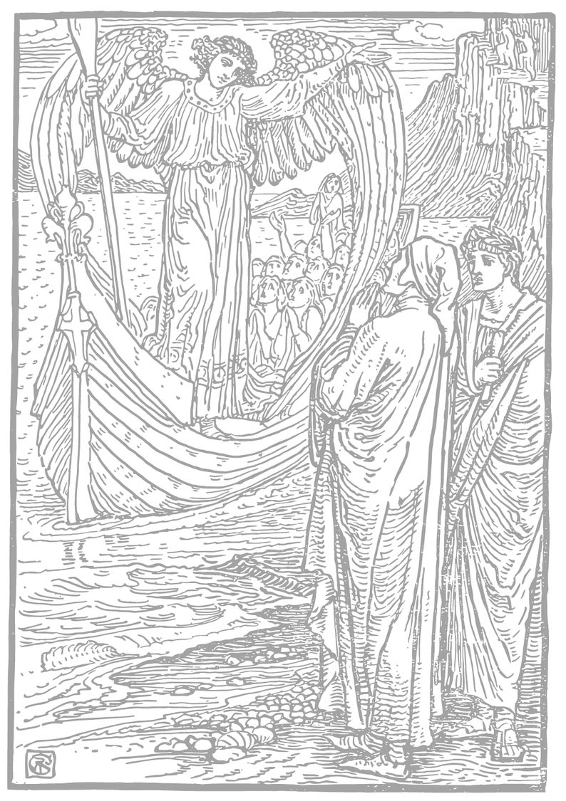 Visions of Dante for Coloring Vintage Loose-leaf Pages Hand Drawn ...