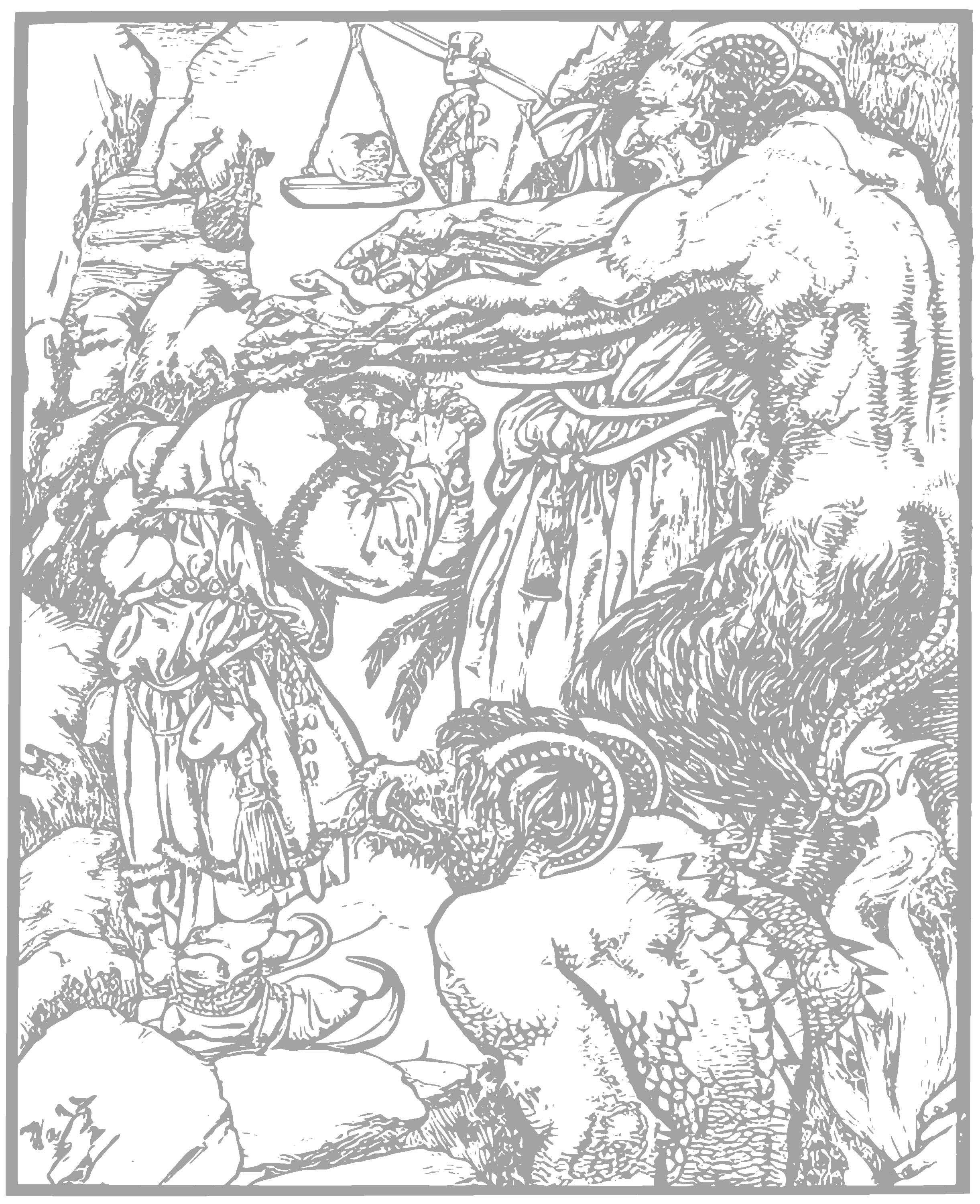 Cossack Tales for Coloring Vintage Digital Bundle Download Hand Drawn ...