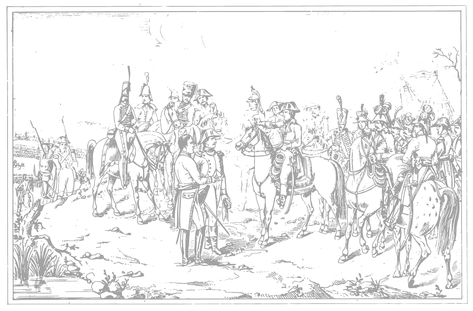 Napoleon Bonaparte for Coloring Vintage Digital Download Hand Drawn ...