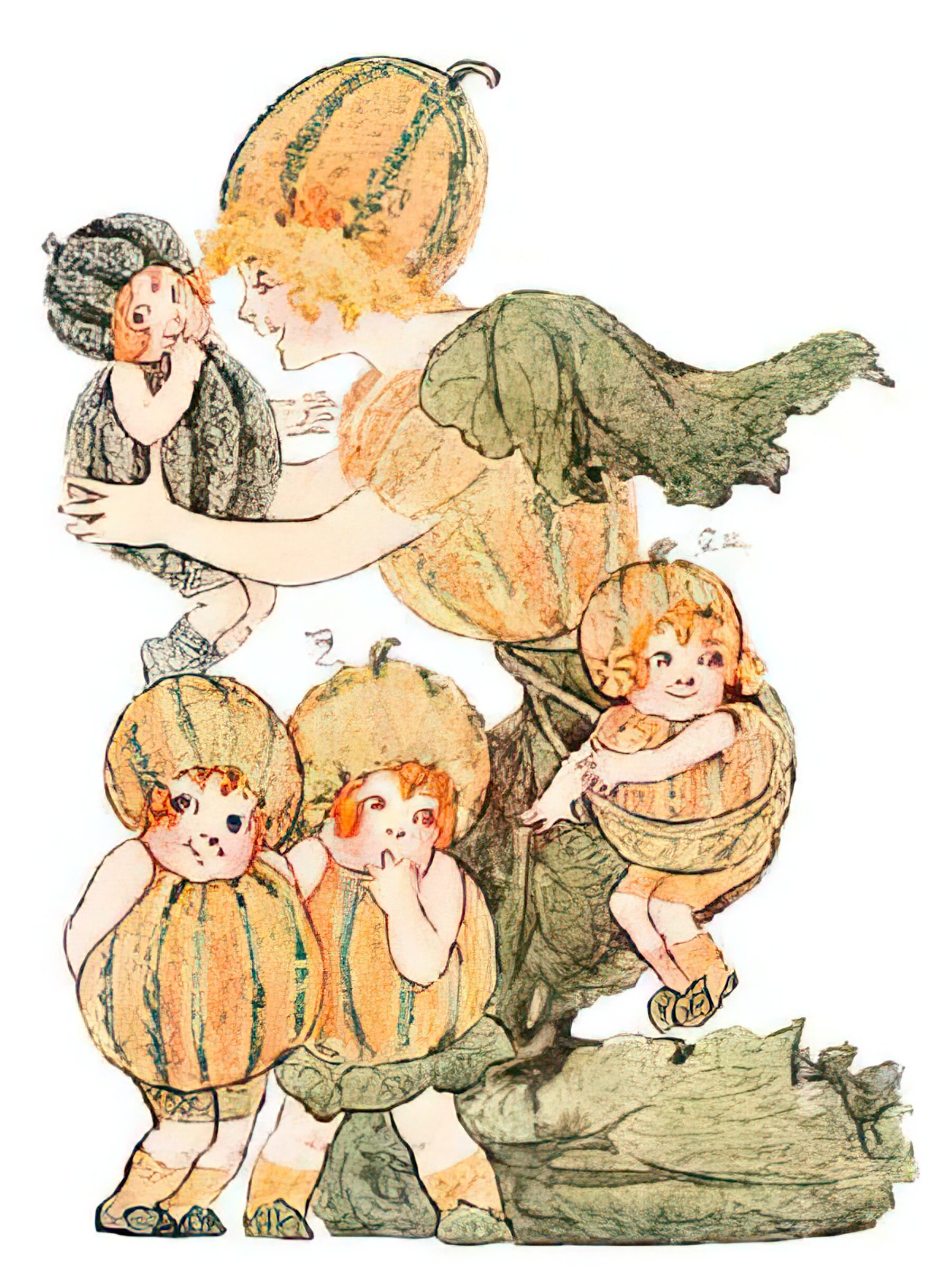 Mother Earth's Children Digital Download Vintage Postcards - Etsy