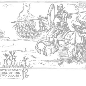 Don Quixote for Coloring Vintage Digital Bundle Download Hand Drawn ...