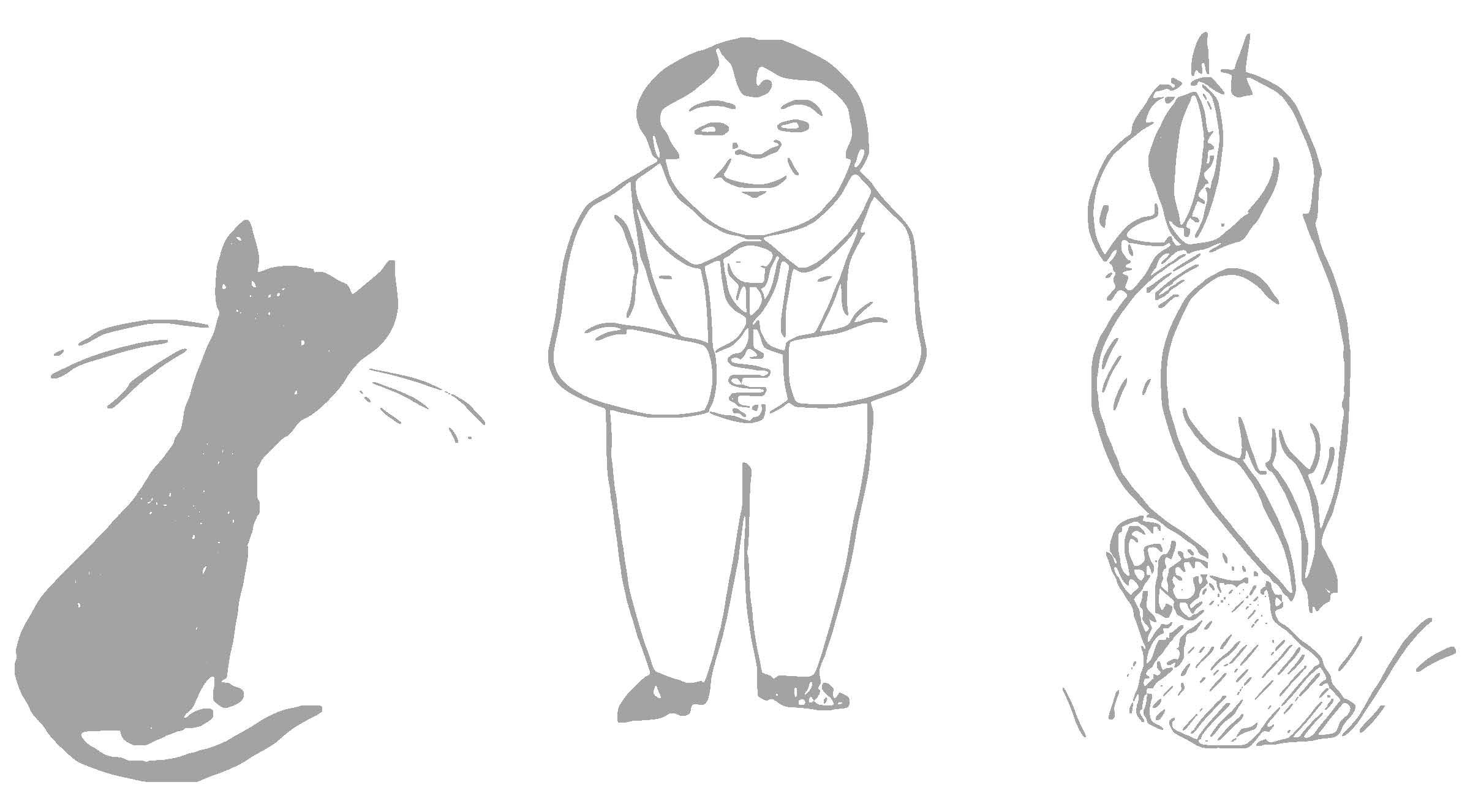 Goofy Animals for Coloring Vintage Digital Bundle Download Hand Drawn ...