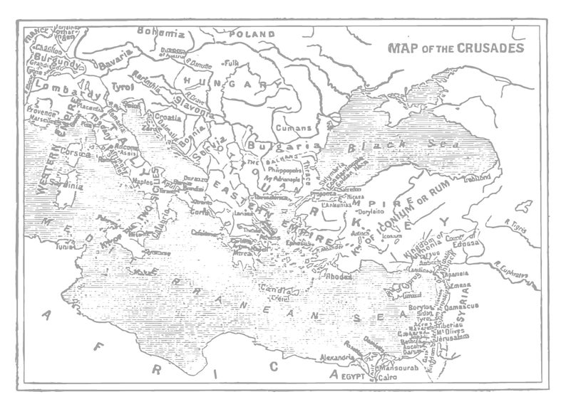 The Crusades for Coloring Vintage Digital Bundle Download Hand Drawn ...