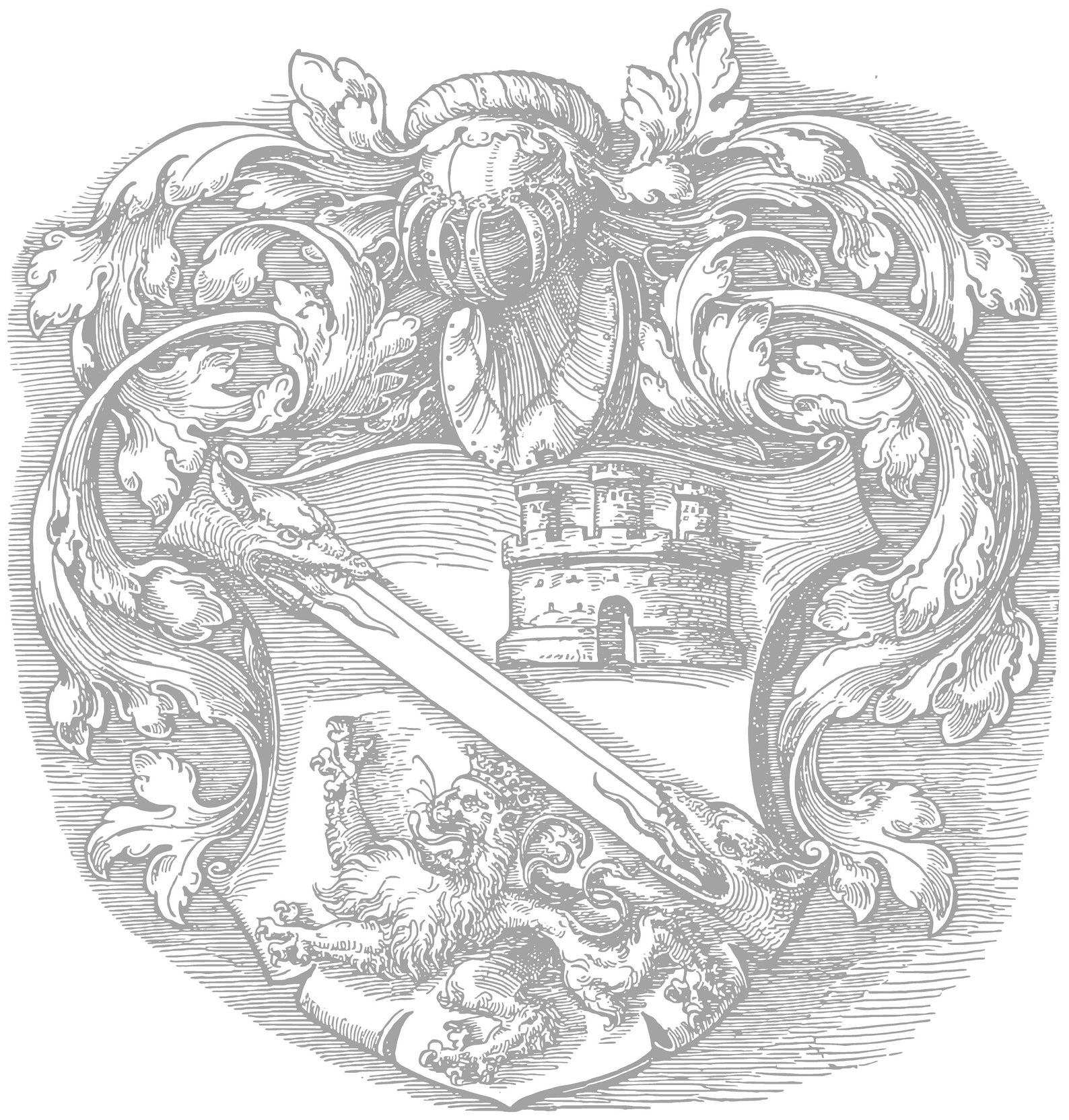 Medieval Coats of Arms for Coloring Vintage Digital Download Hand Drawn ...