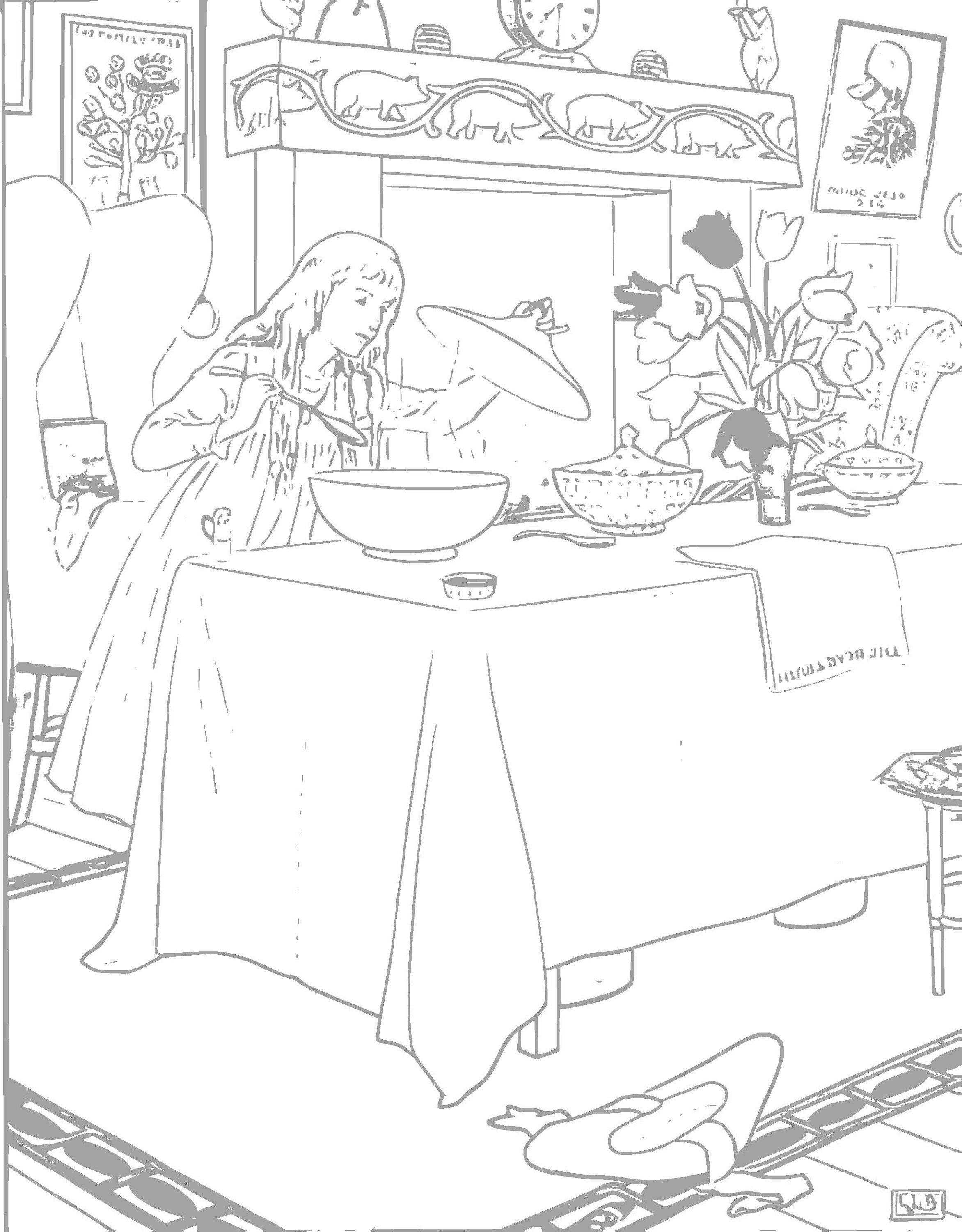 Classic Fairy Tales for Coloring Vintage Digital Download Hand Drawn ...