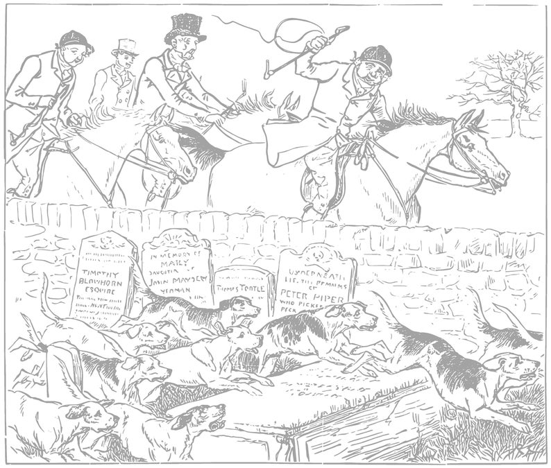 Vintage Country Life Coloring Book: Hand-drawn Illustrations (digital ...