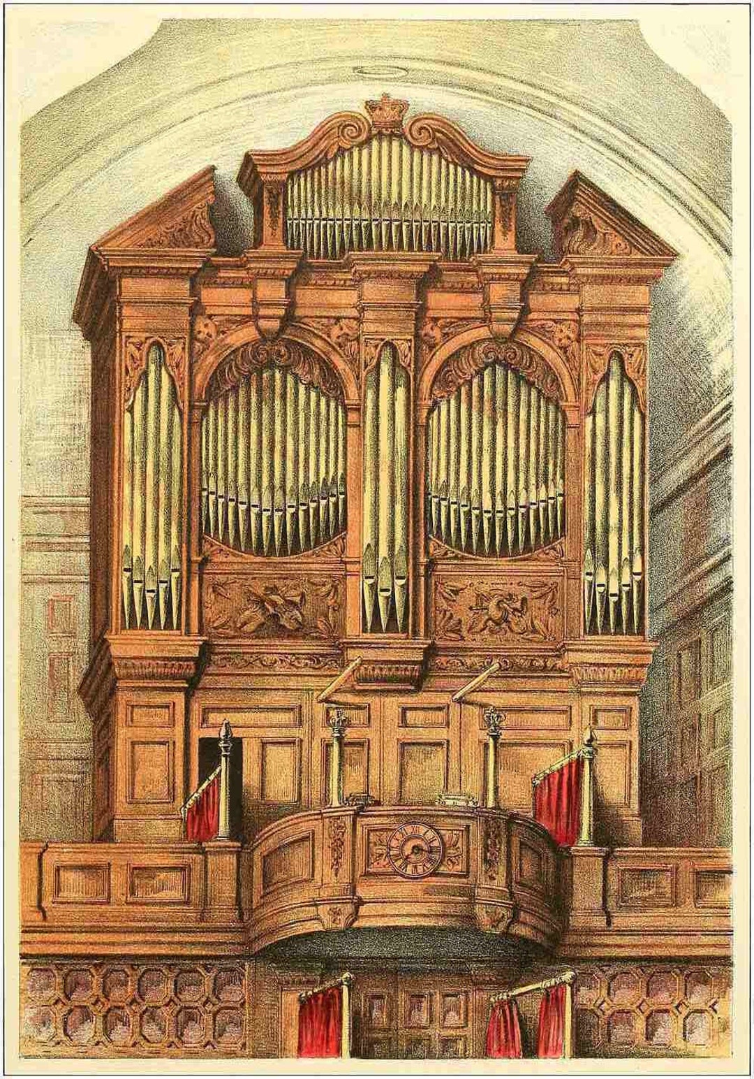 Vintage Organs Postcards Pack Digital Download Greeting and Classic ...
