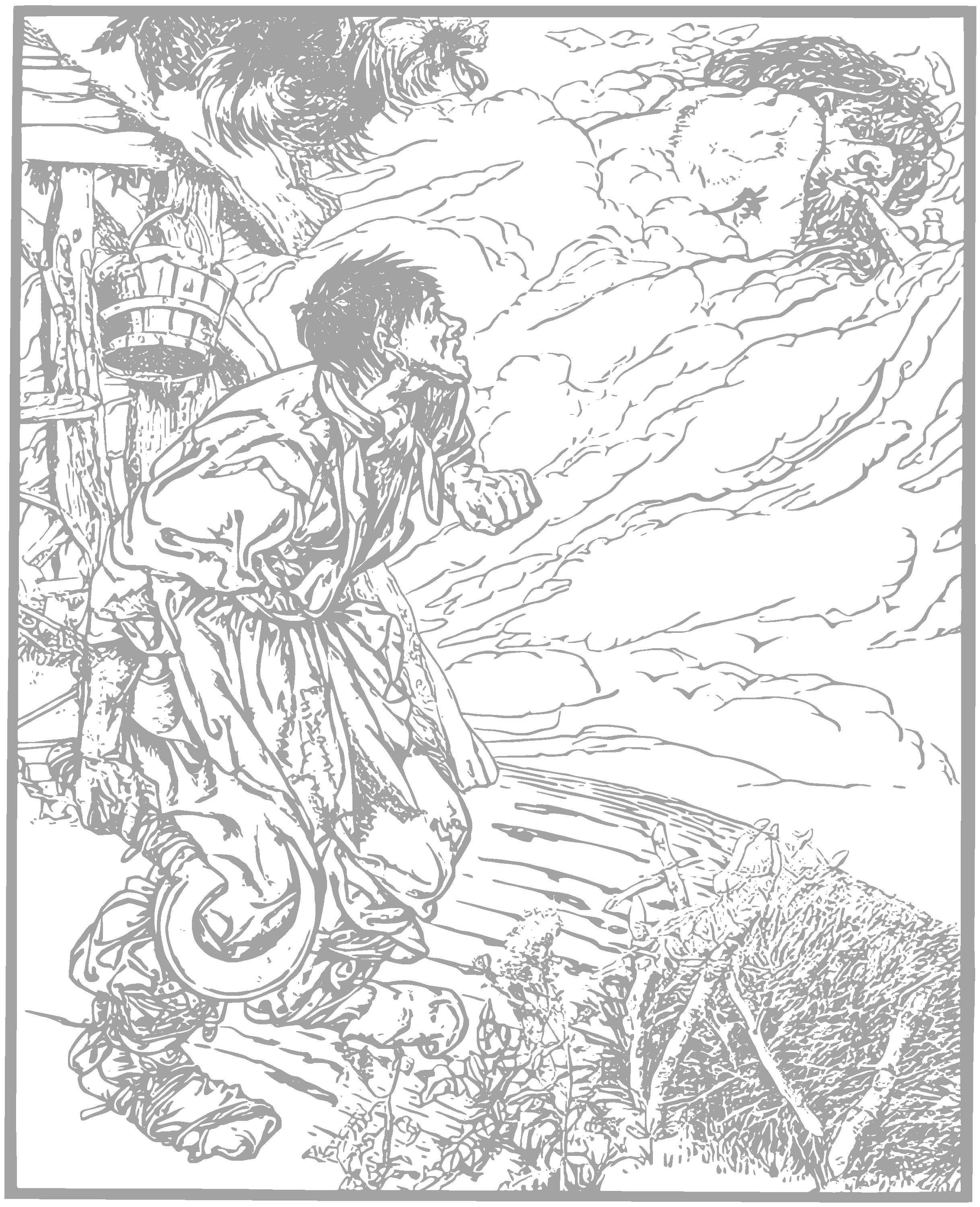 Cossack Tales for Coloring Vintage Digital Bundle Download Hand Drawn ...