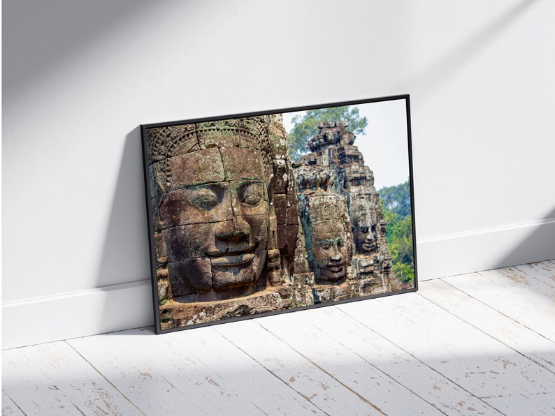 The Friendly Faces of Bayon Digital Download Jpg File Wall Art Digital ...