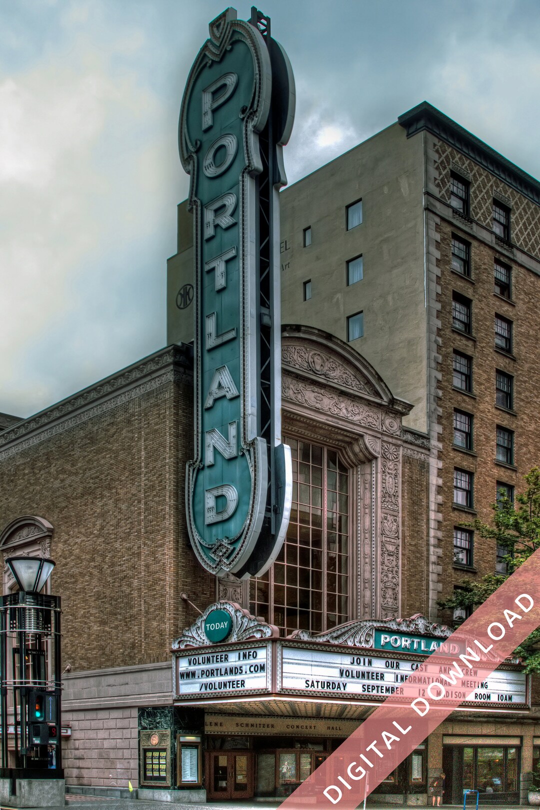 The Portland Theatre Digital Download Jpg File Wall Art Digital You ...