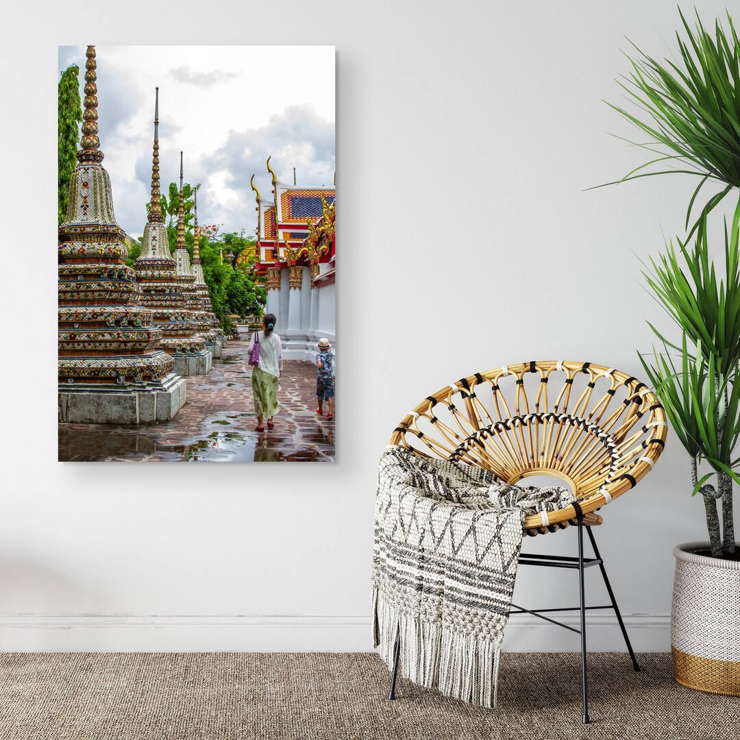 Exploring the Temples Bangkok Canvas Gallery Wrap Photograph Picture ...