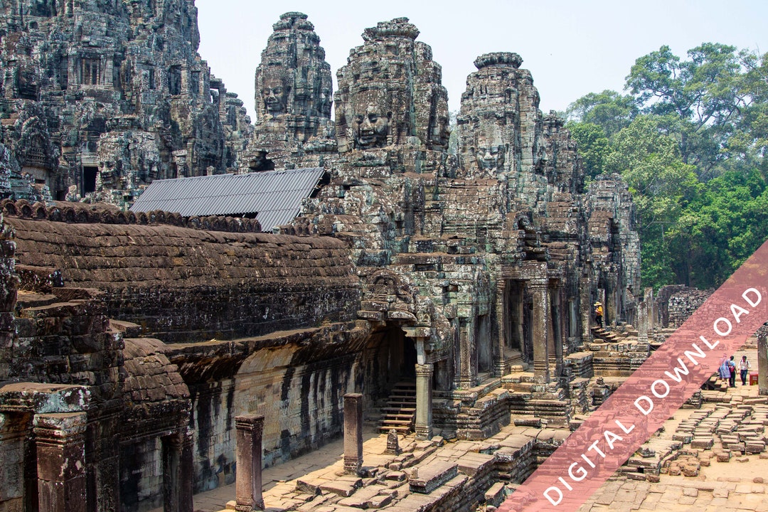The Temple Bayon Digital Download Jpg File Wall Art Digital You Print ...