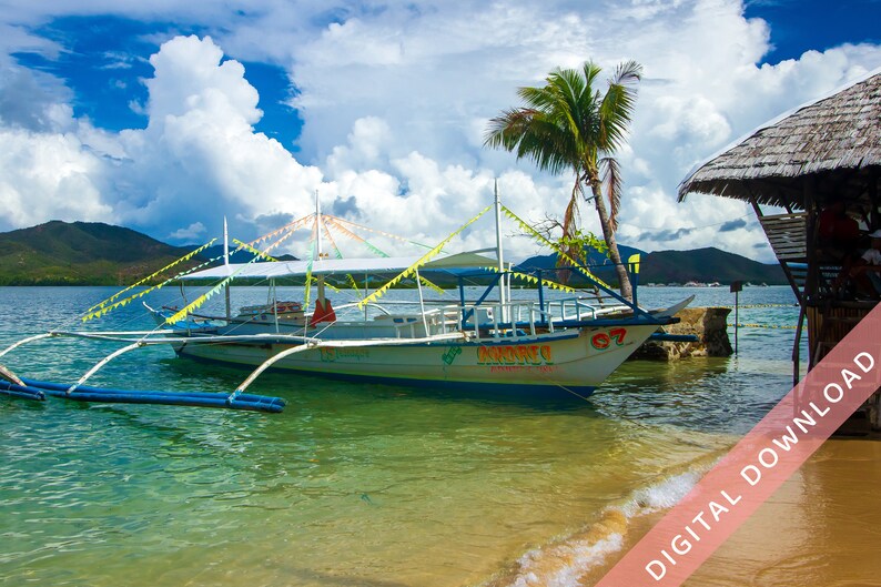 Bangka Boat in the Philippines Digital Download Jpg File Wall Art ...