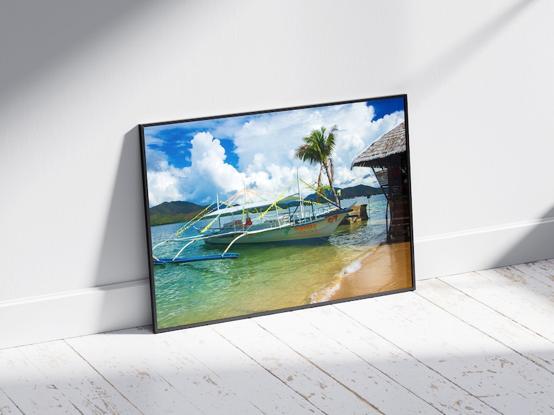 Bangka Boat in the Philippines Digital Download Jpg File Wall Art ...