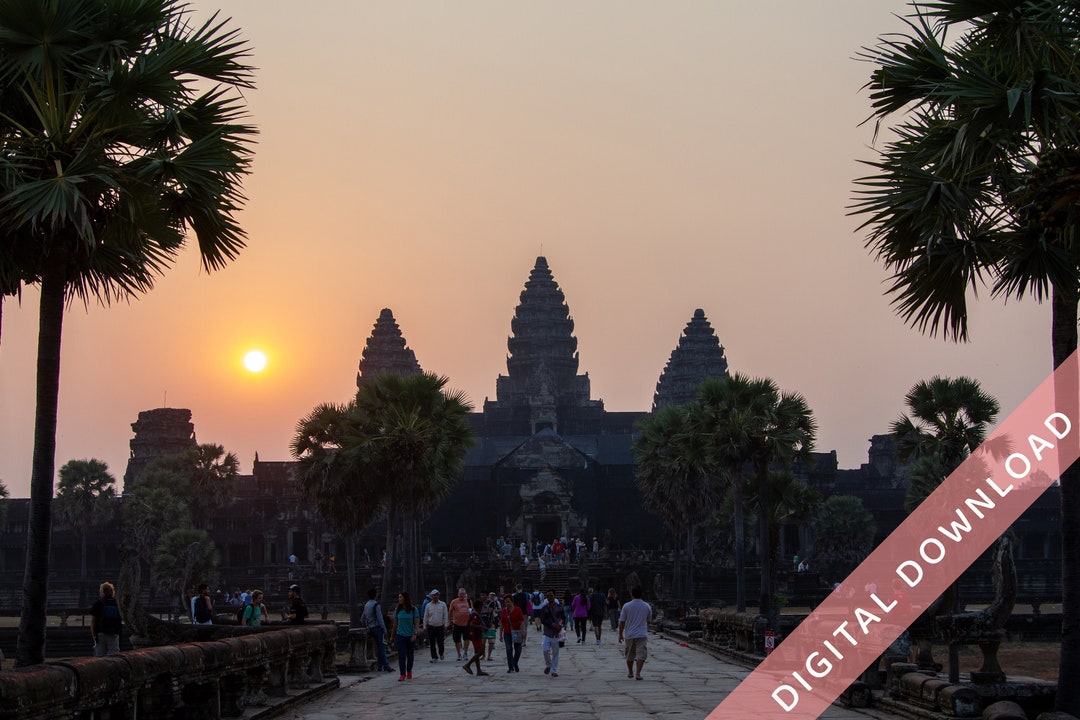 Angkor Wat Sunrise Digital Download Jpg File Wall Art Digital You Print ...