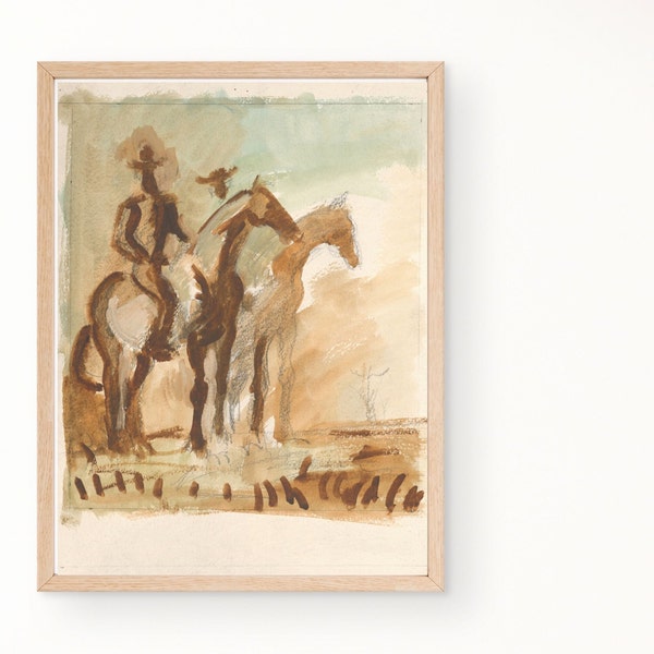 Abstract Cowboy Art Prints - Etsy