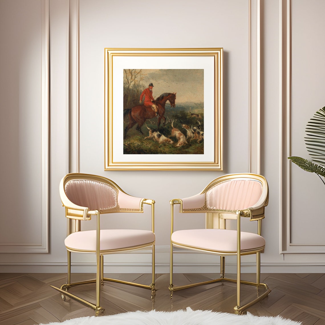 Vintage Fox Hunting Prints - Set of 4 - Wall Decor - Fine Art Paper ...