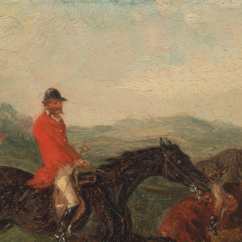 Vintage Fox Hunting Prints - Set of 4 - Wall Decor - Fine Art Paper ...