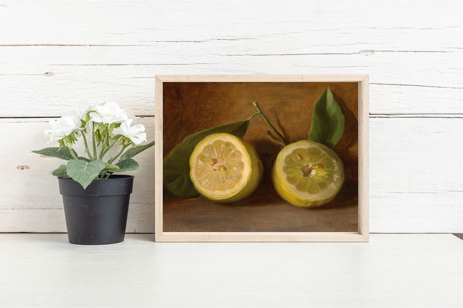 Vintage Lemon Still Life Artwork Digital Download - Single Image - Etsy