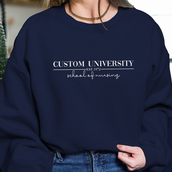 Custom College Sweatshirt - Etsy