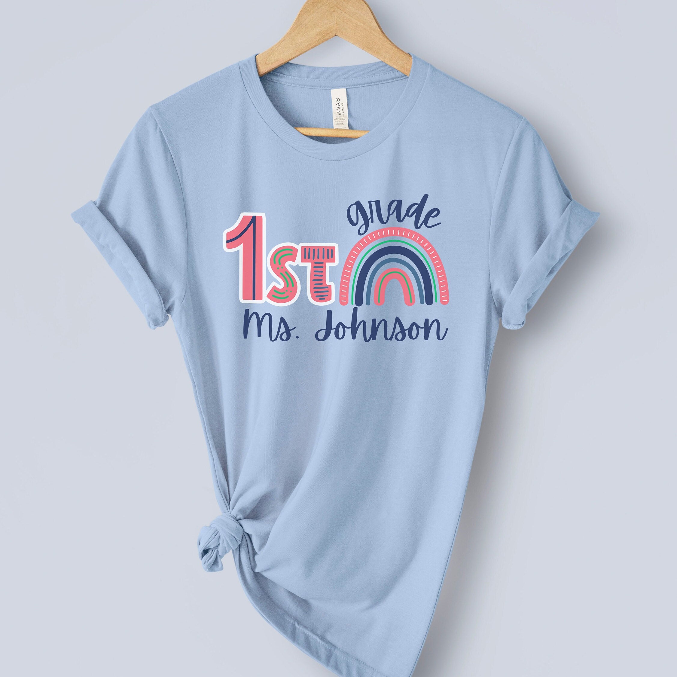 First Grade Custom Teacher Shirt, Customized Shirt for Teacher, First ...