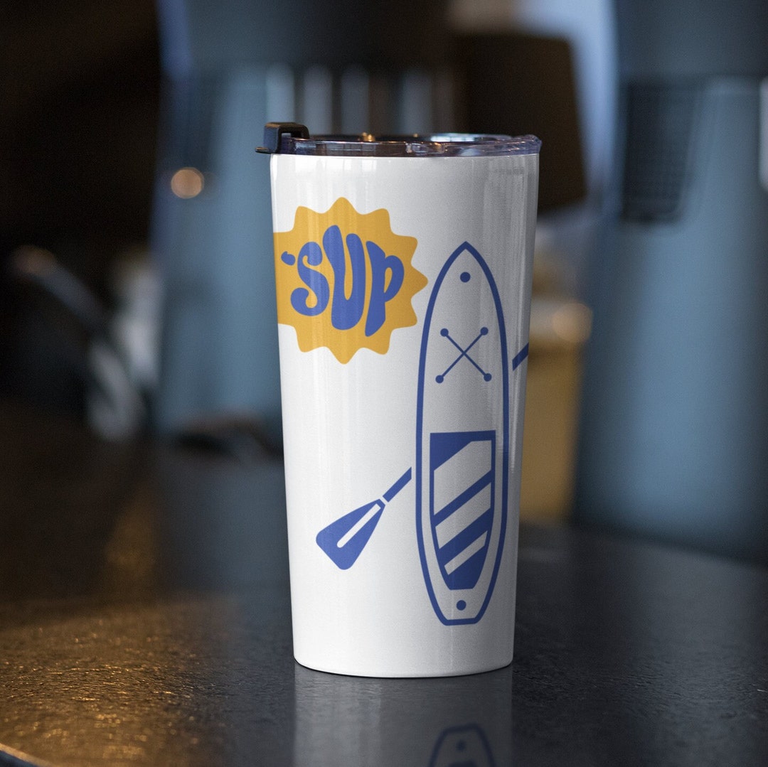 SUP Tumbler Stand up Paddle Board Tumbler Gift Welcome to the Lake Lake ...