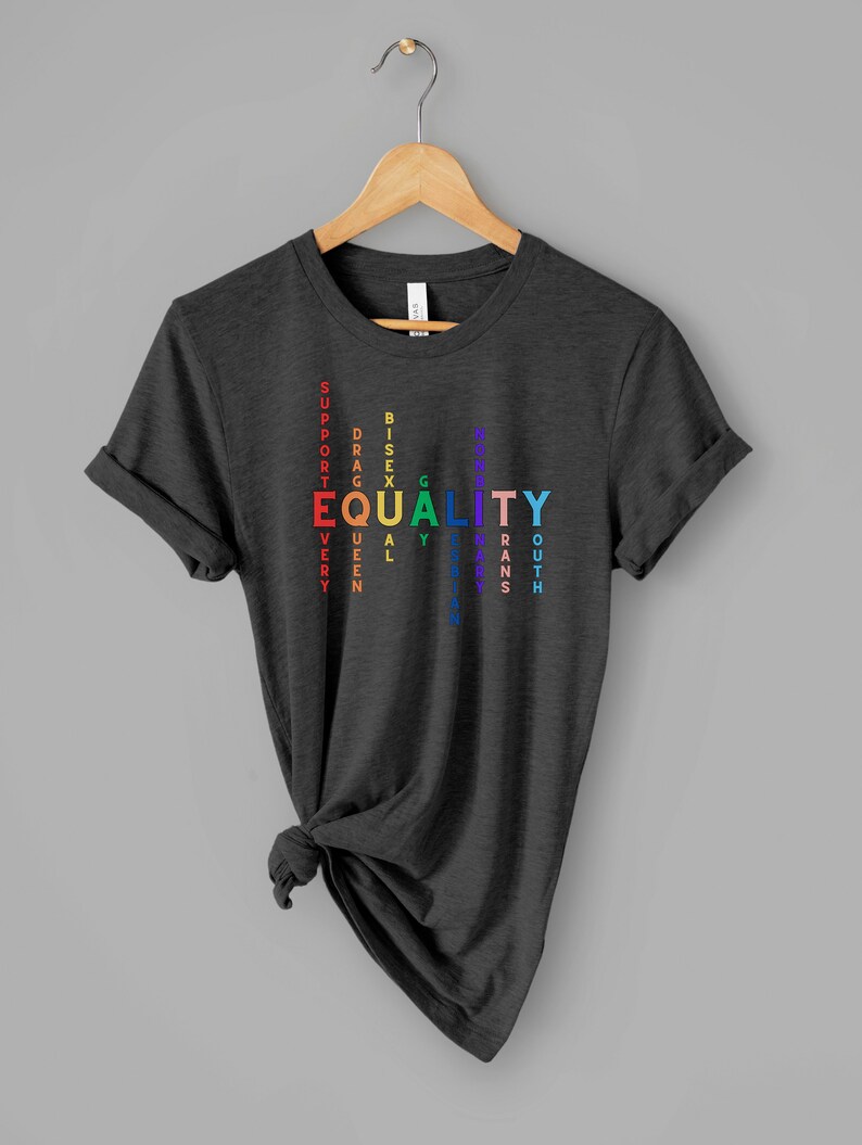 Equality for LGBTQ Tee Shirt Support LGBTQ Youth Trans Pride Shirt Gay ...
