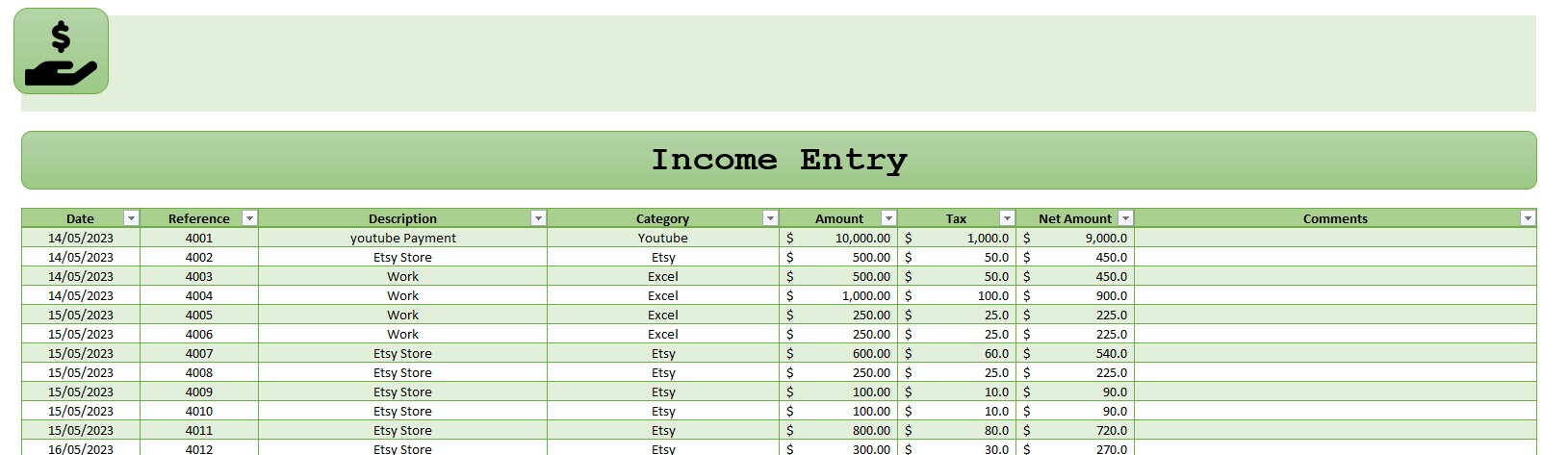 Excel Small Business Income / Expense Tracker & Break Down - Etsy Excel Small Business Income / Expense Tracker & Break Down - Etsy