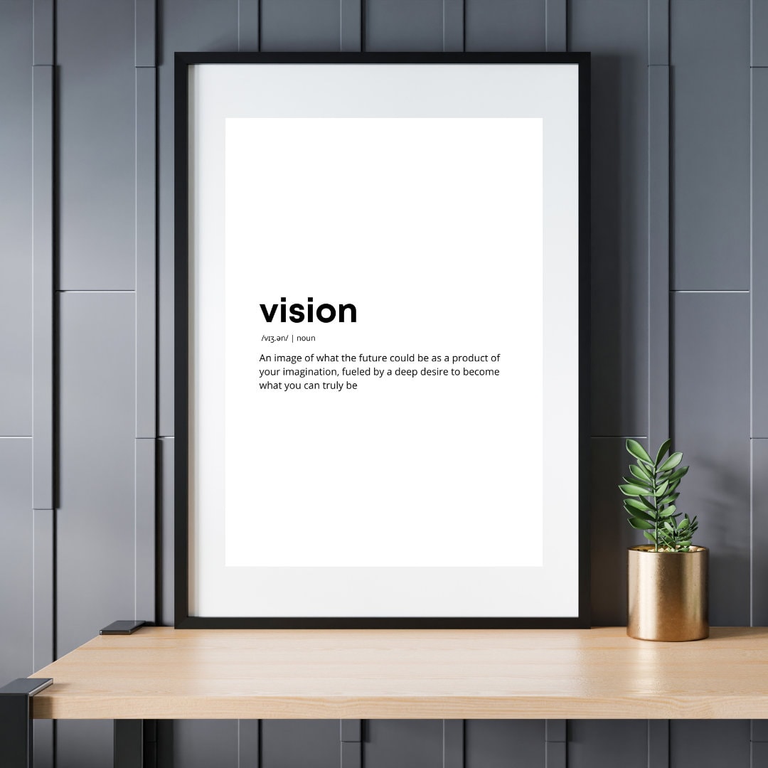 VISION Definition | Printable Wall Art | Digital Download Print | Ready ...