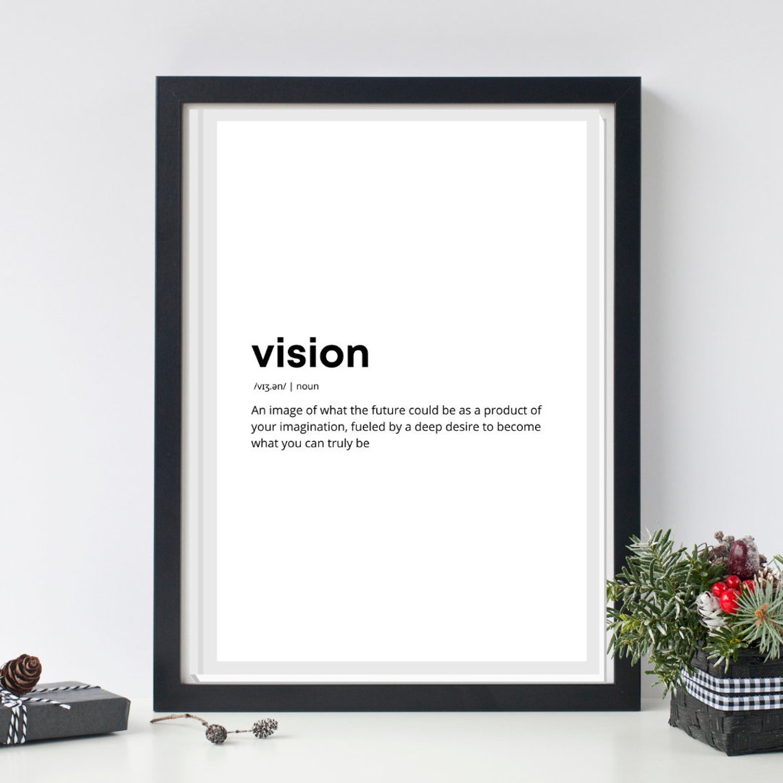 VISION Definition | Printable Wall Art | Digital Download Print | Ready ...