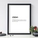 VISION Definition | Printable Wall Art | Digital Download Print | Ready ...
